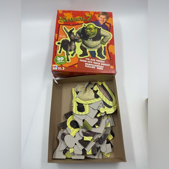 Toys | Shrek 2 3 Piece Floor Puzzle Kids Complete | Poshmark